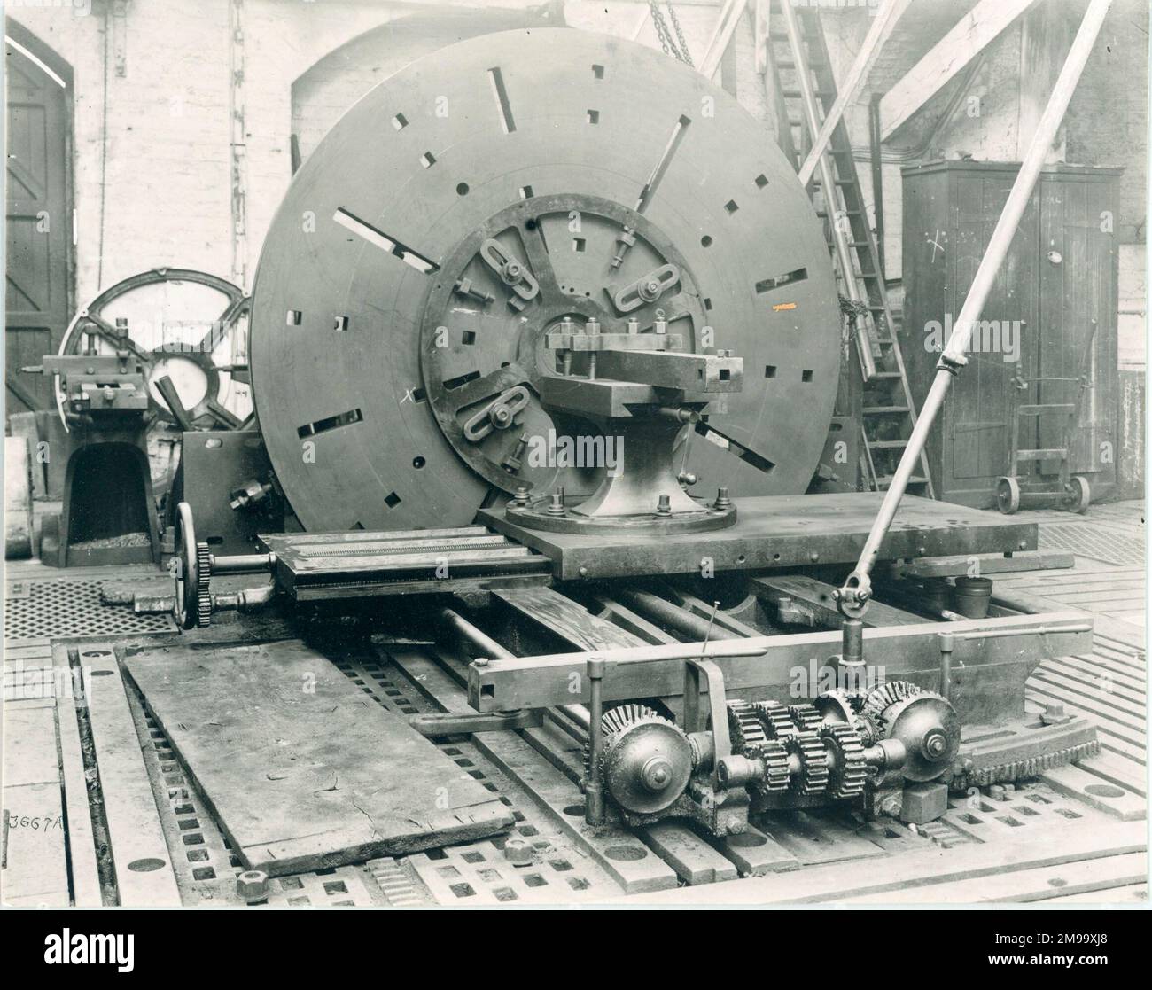 Photograph of "Old Face Plate Lathe", originally installed in the Soho ...
