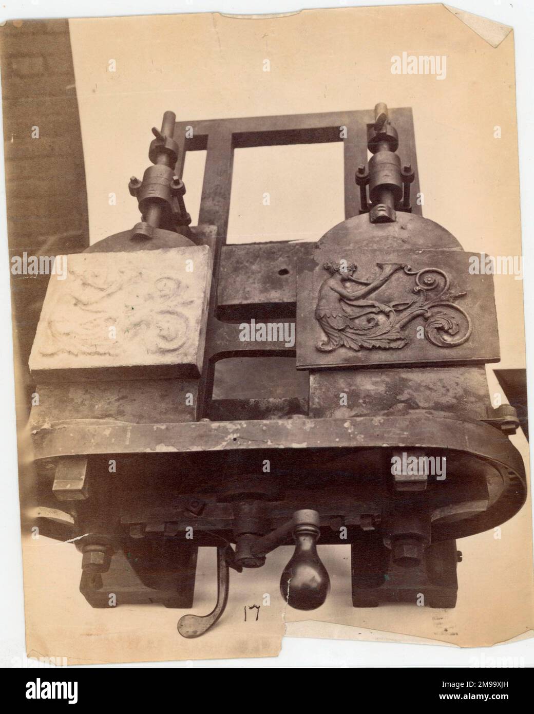 James Watt's Sculpture copying machinery (eidograph) close-up, taken at ...