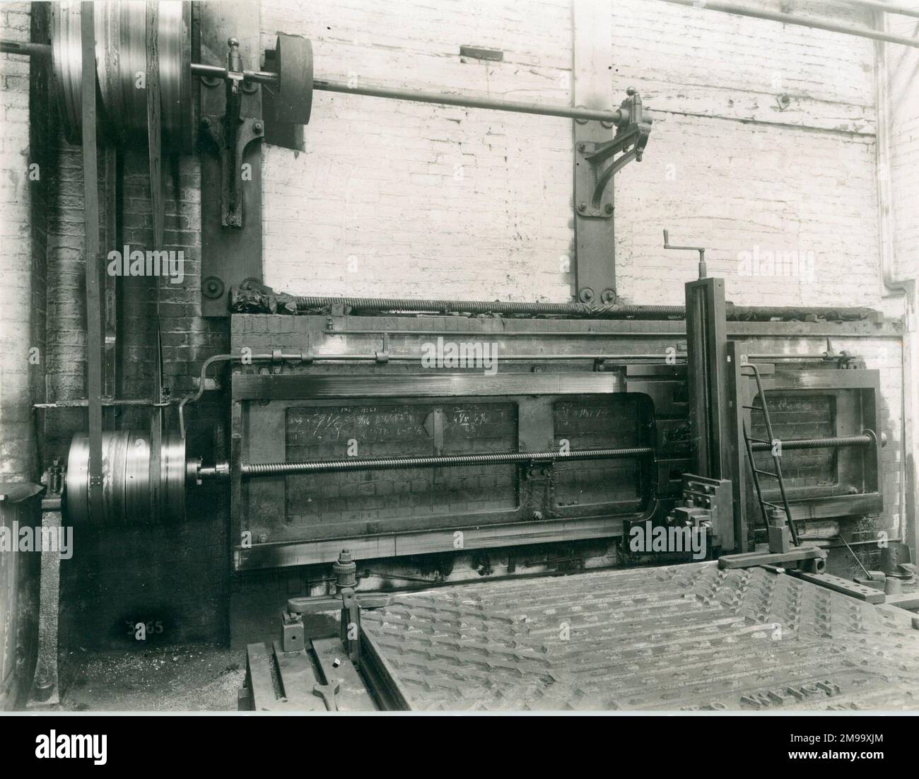 Photograph of "Old Face Plate Lathe", originally installed in the Soho ...