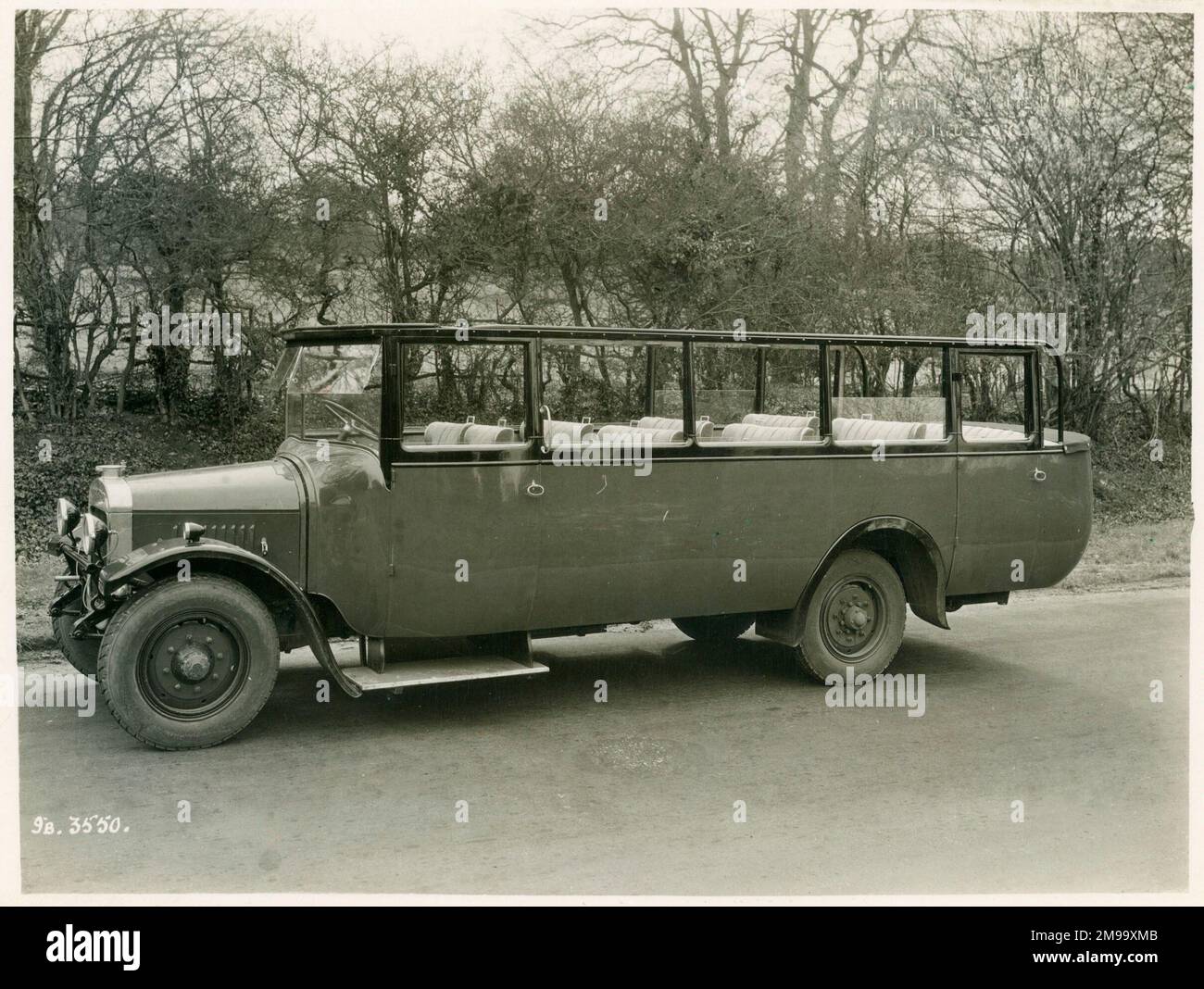 Open-top single-decker bus, 'Beadle' 16 seater on A2 long Stock Photo ...