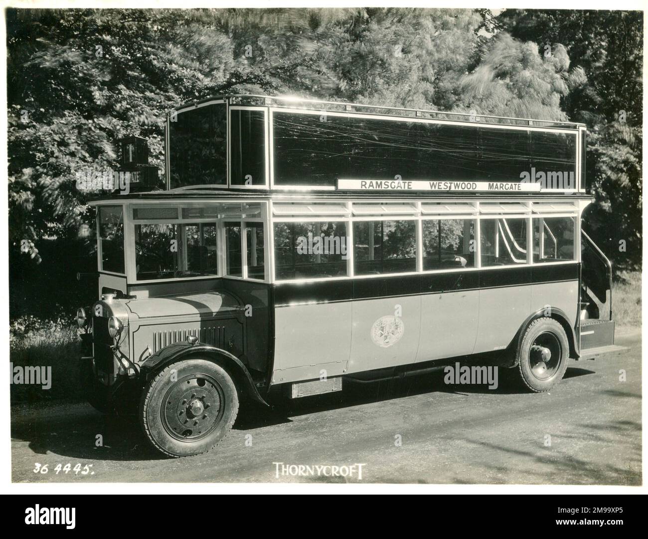 Double-decker bus; Ramsgate - Westwood - Margate, 48 seater Hall Lewis ...