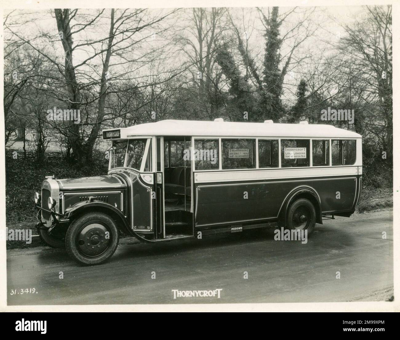 Thornycroft demonstration bus, 'Thanet' Stock Photo - Alamy