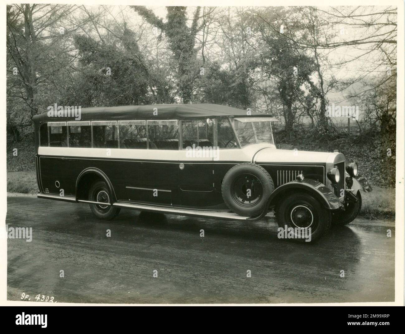 A Harpen Lightening (or Lighting) coach. Open-top single-decker bus ...