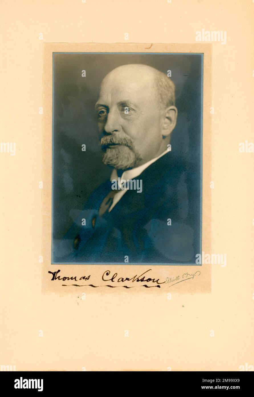 IAE President, 1919-20, Thomas Clarkson, by Elliott and Fry Stock Photo ...