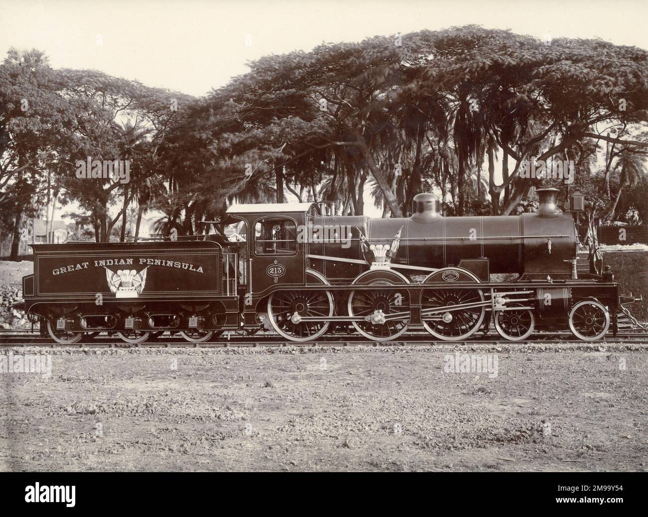 Locomotive no 213, 4-6-0. Inscribed verso 'One of the new 6-coupled ...