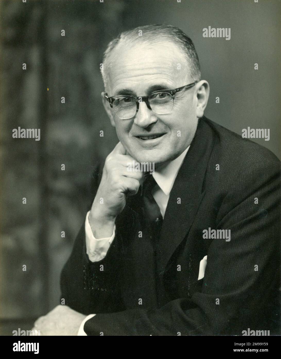 Portrait of Brian (?) G Robbins, IMechE Secretary, 1951-1961 Stock ...