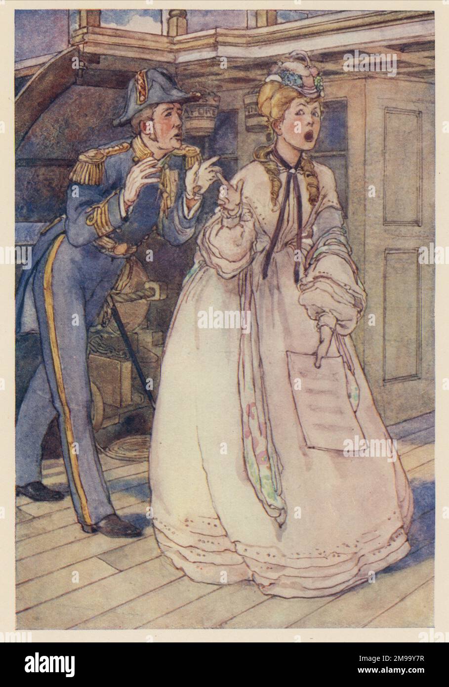 HMS Pinafore. Captain Corcoran and his daughter Josephine. 'The good ...