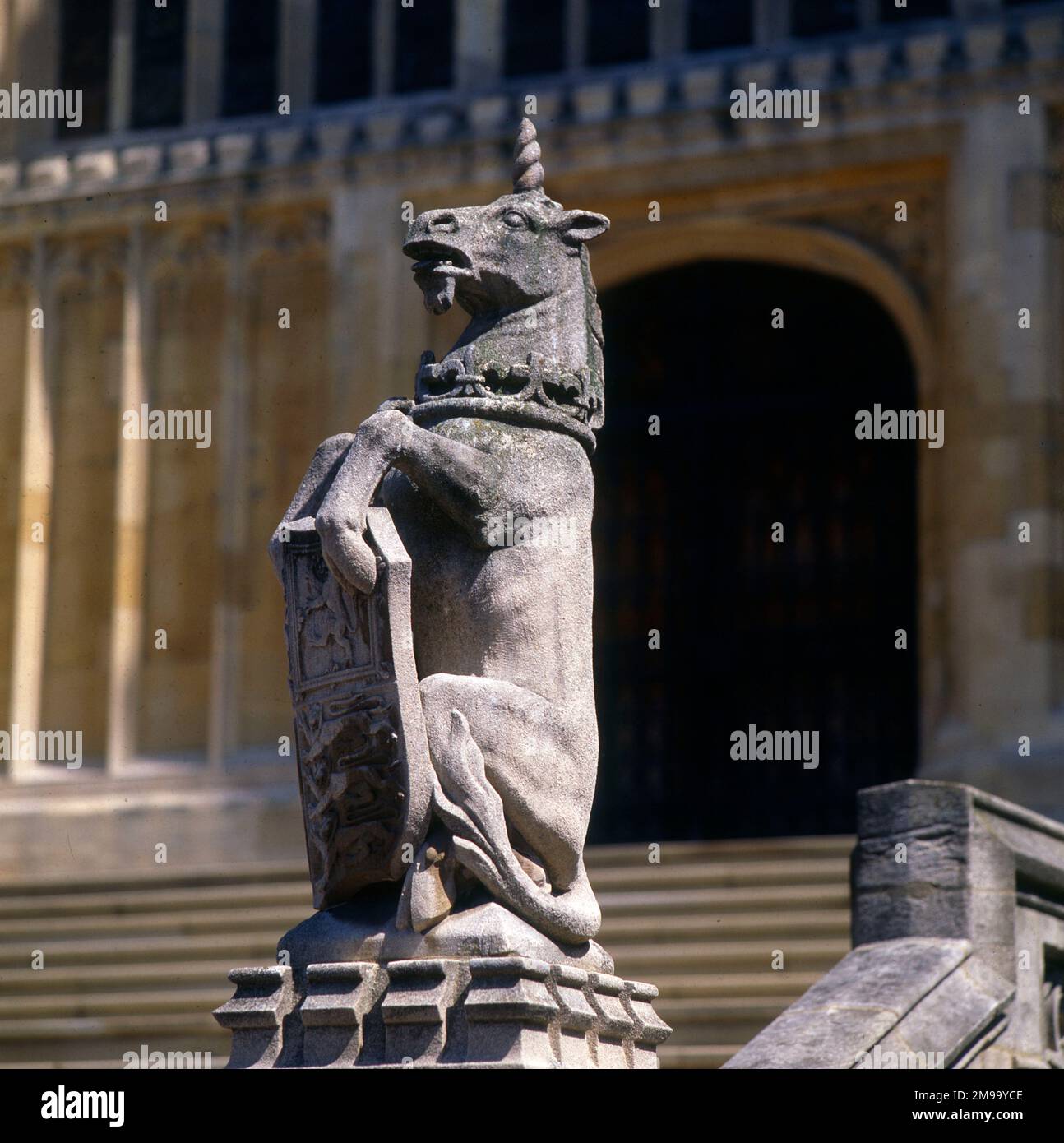 A Queen's Beast at Windsor Castle, Windsor, Berkshire Stock Photo - Alamy