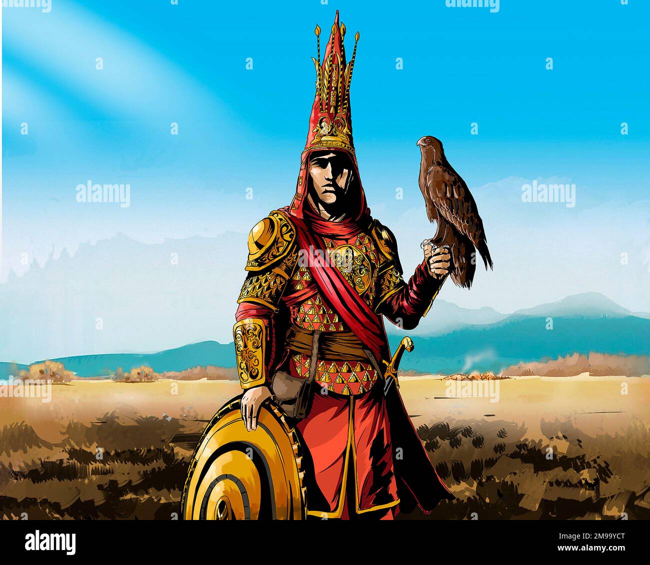Golden warrior kazakhstan hi-res stock photography and images - Alamy