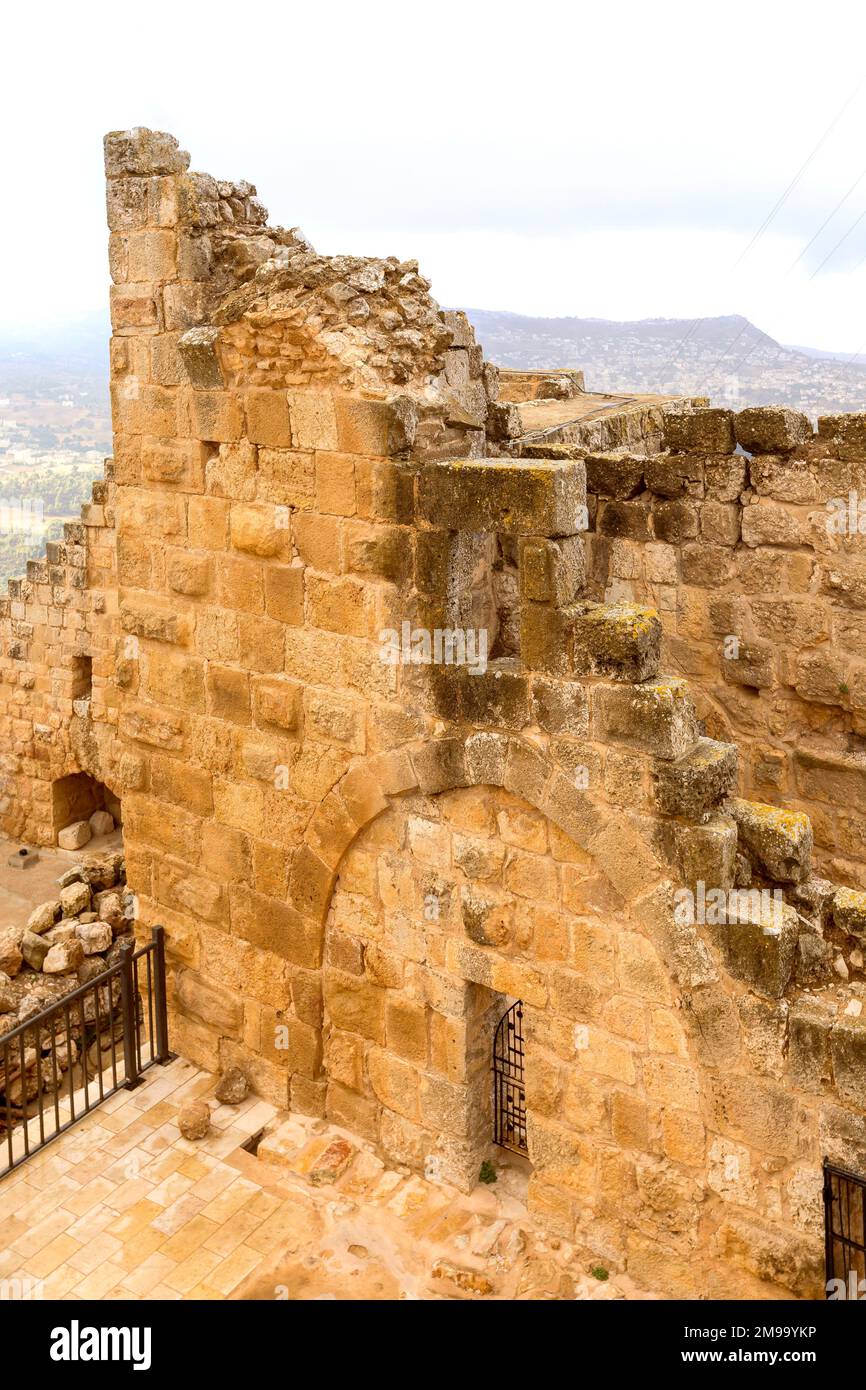 Ajloun Castle, Jordan built by the Ayyubids in 12th century, Middle ...
