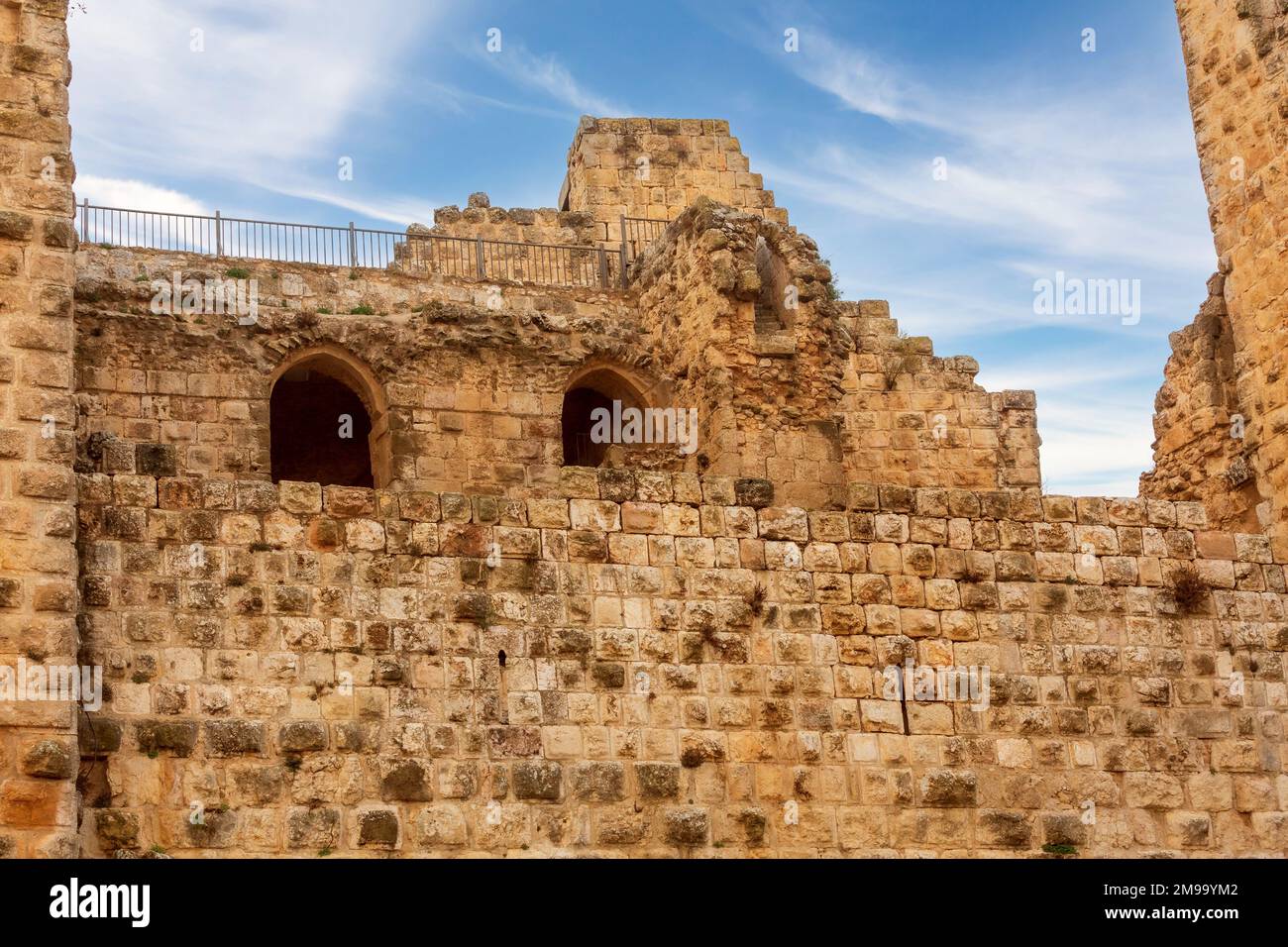 Ajloun Castle, Jordan built by the Ayyubids in 12th century, Middle ...