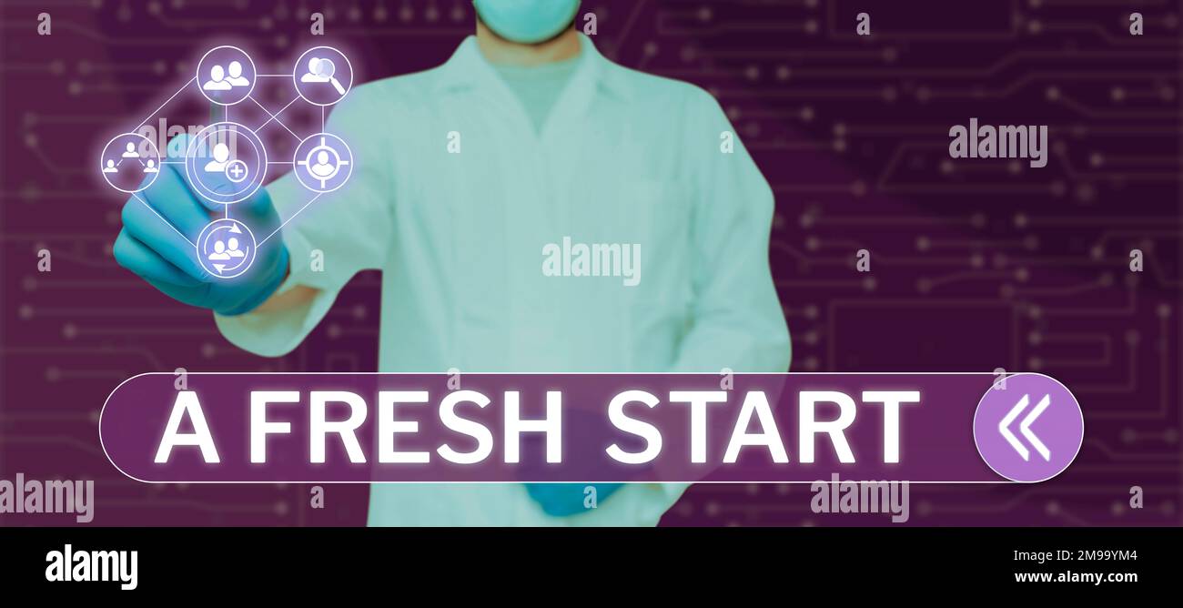 Text showing inspiration A Fresh Start, Conceptual photo New beginnings ...