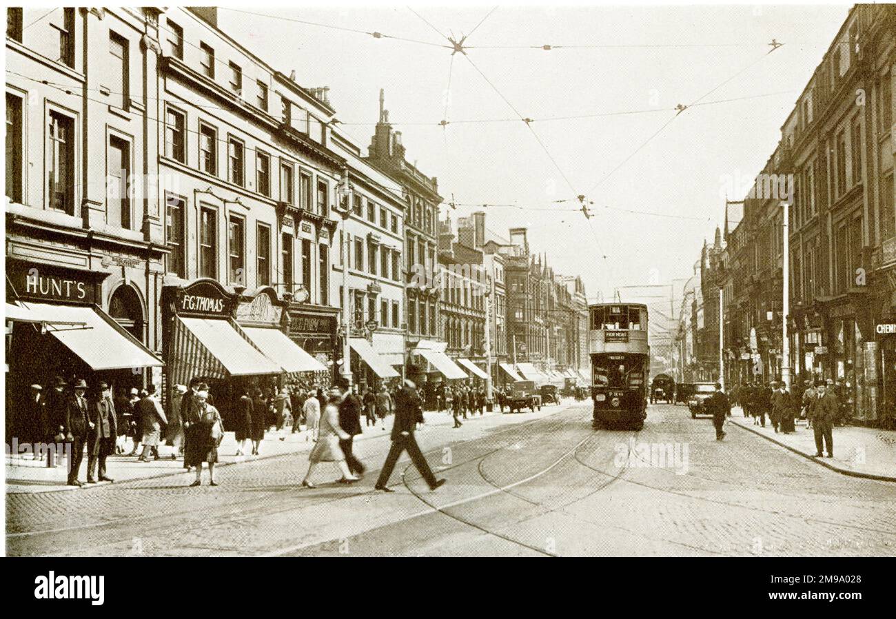 Lord Street, Liverpool - City of Liverpool Official Handbook 1930 Stock ...