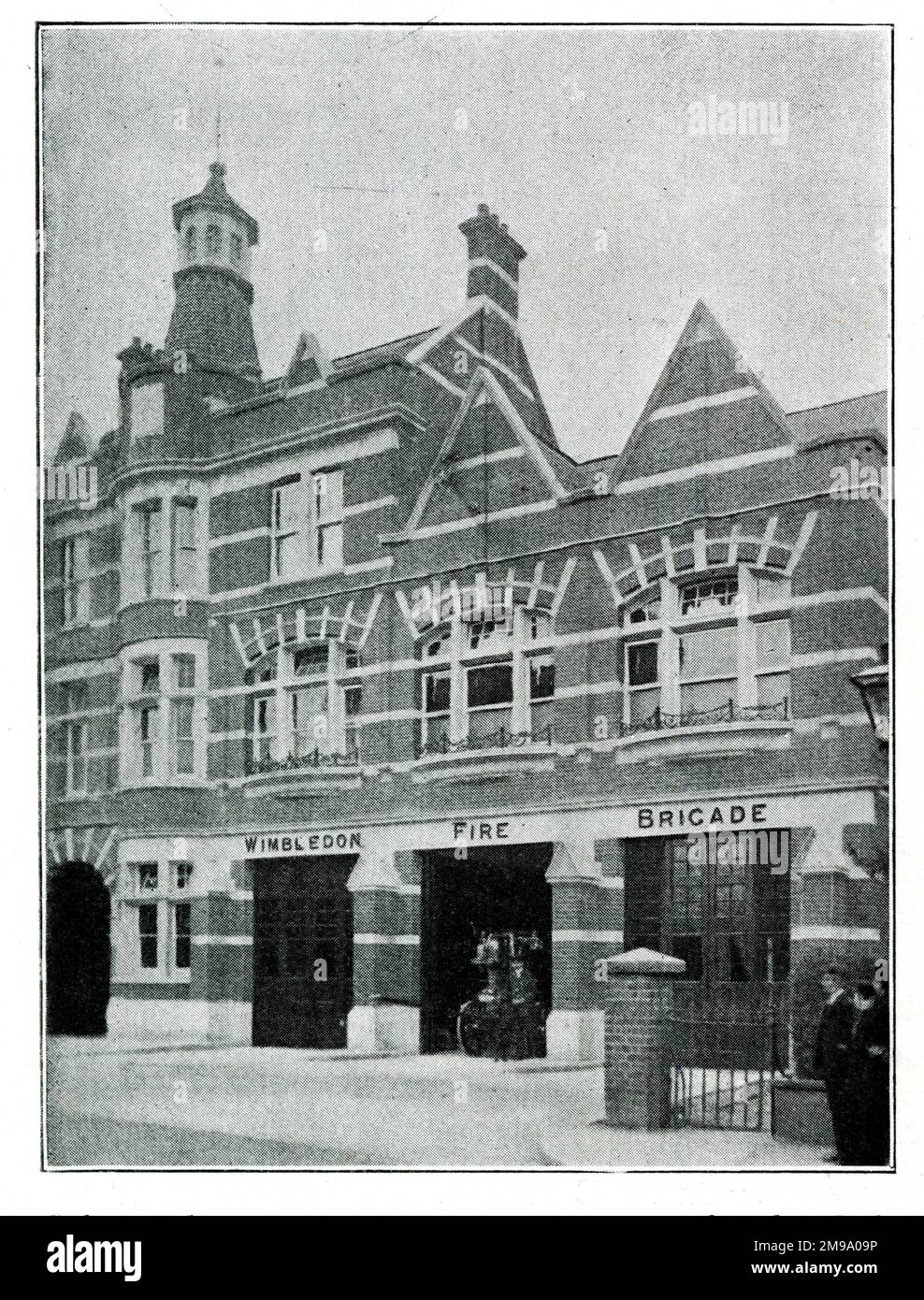 Fire station view Cut Out Stock Images & Pictures - Alamy