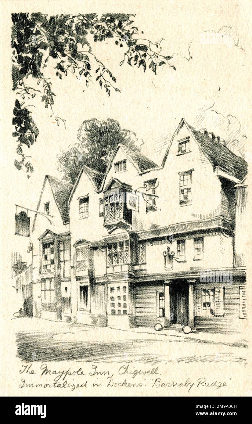 The Maypole Inn, Chigwell, Essex, immortalised in Dickens' novel ...