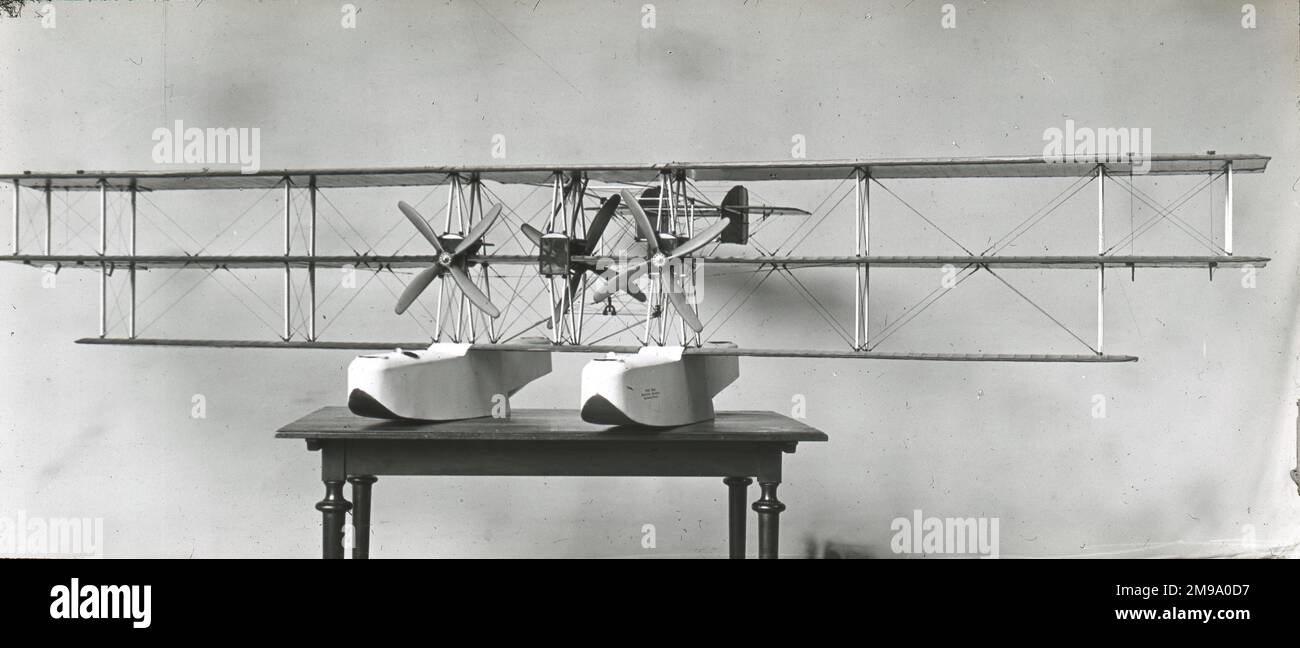 Short Triplane seaplane front view Stock Photo - Alamy