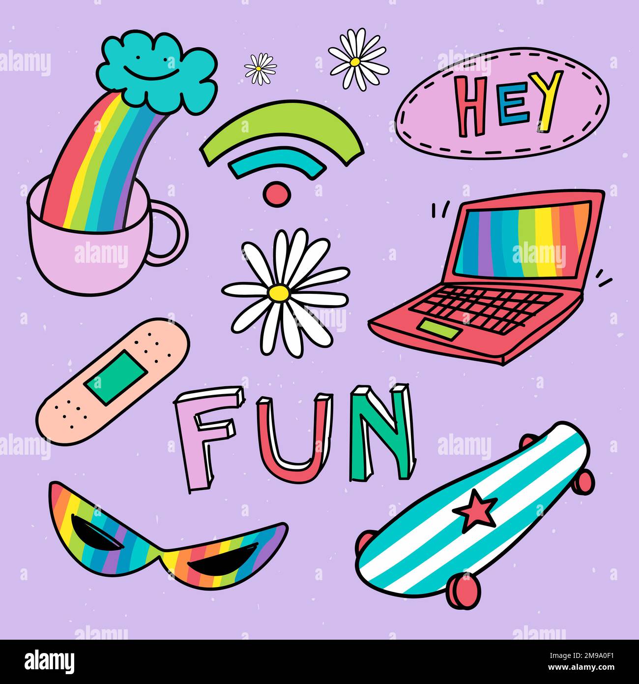 Fancy mask sticker hi-res stock photography and images - Alamy