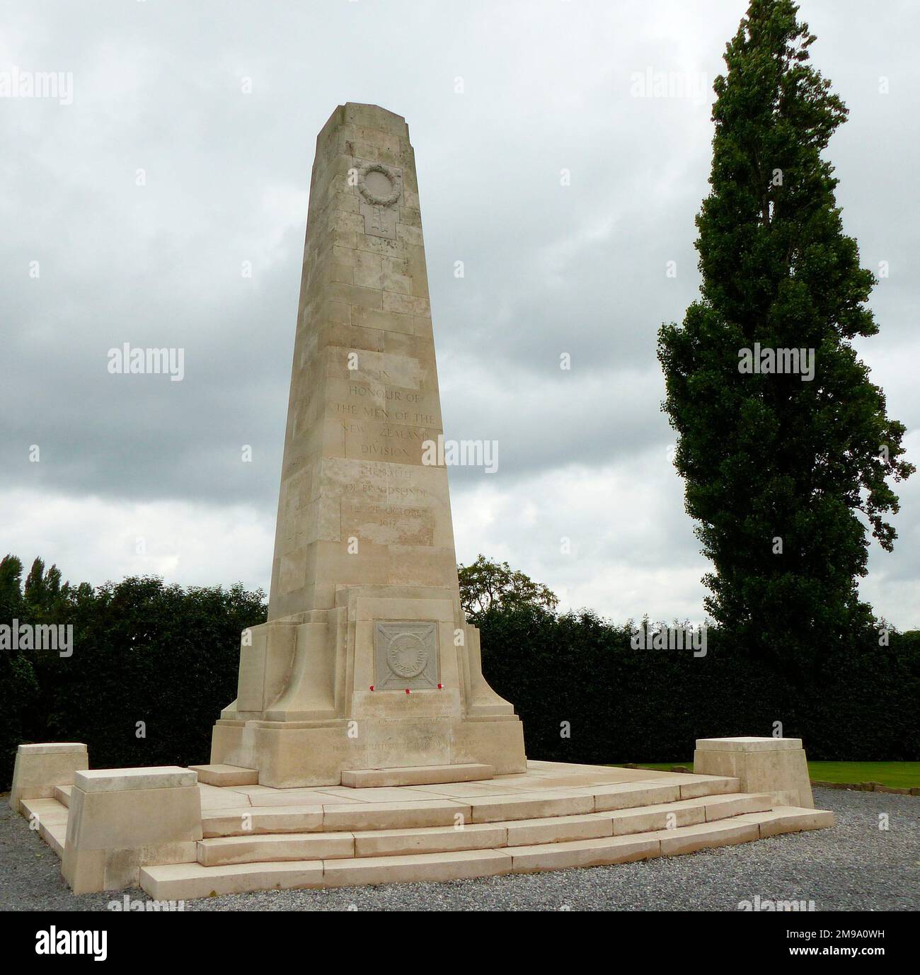 New Zealand Memorial, s'Graventafel, Ypres Salient Stock Photo - Alamy