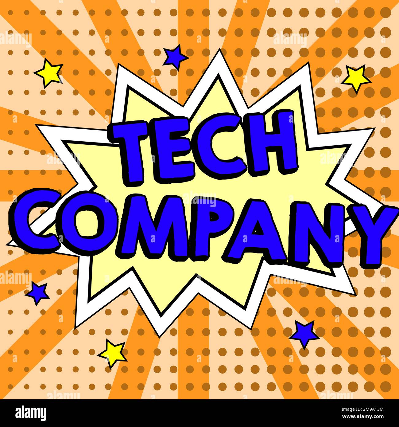 Text caption presenting Tech Company. Business showcase a company that ...