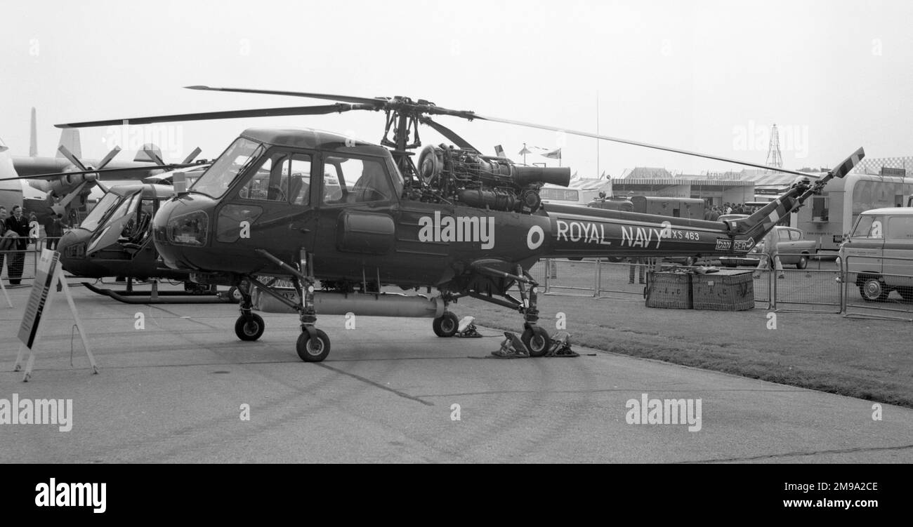 Royal Navy Westland Wasp HAS.1 XS463 (msn F9541) at the 1962 SBAC ...