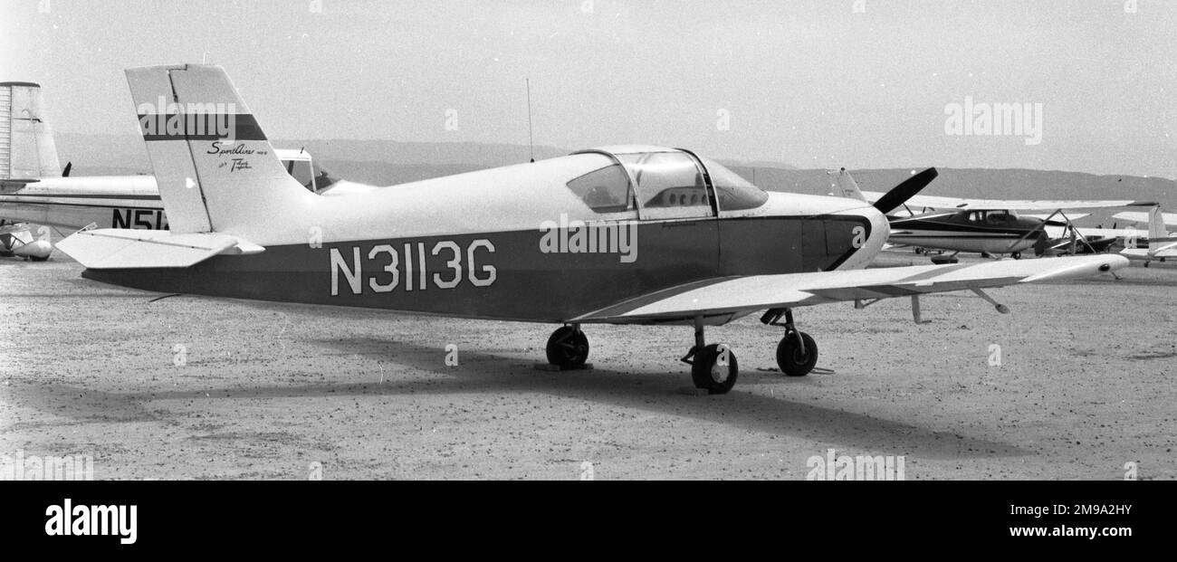 Rogers Sportaire N3113G home-built aircraft at Lancaster CA Stock Photo ...