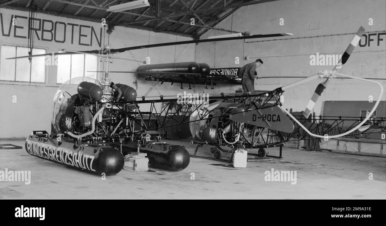 Bell 47G D-HOCA of the Bundesgrenzschutz (German Federal border force ...