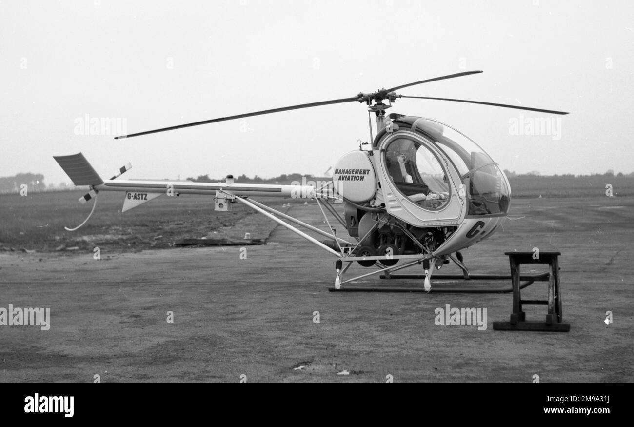 Hughes 269B G-ASTZ (msn 540085) of Management Aviation at Woolsington ...