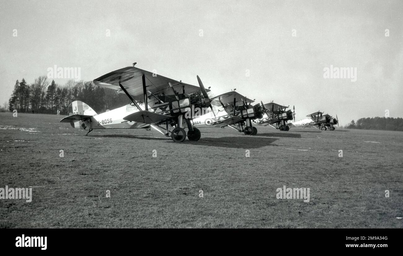 Royal Air Force Armstrong Whitworth Siskin IIIAs of No 29 Squadron RAF ...