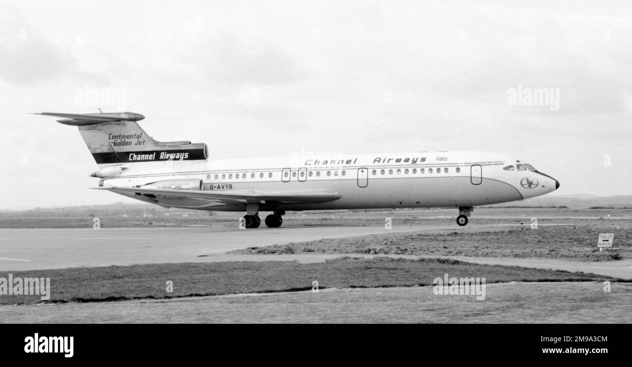 Hawker Siddeley HS.121 Trident 1E-140 G-AVYB (msn 2136) of Channel ...