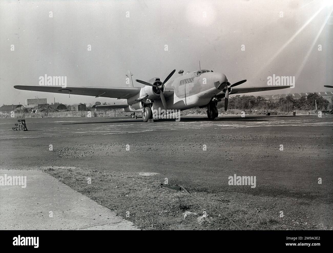 Vickers Warwick C.III HG248 at the Napier flight test unit at Luton ...