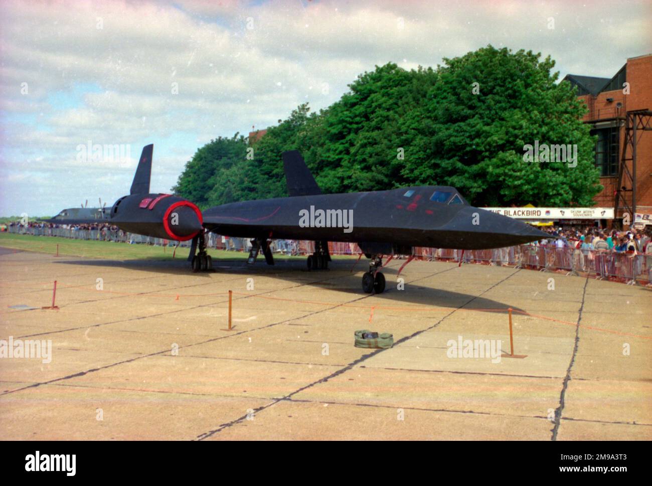 United States Air Force Lockheed SR-71A at the 1987 RAF Mildenhall Air ...