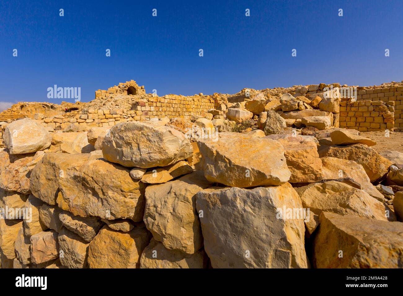 Ruins of crusaders Shobak Castle in Jordan Stock Photo - Alamy