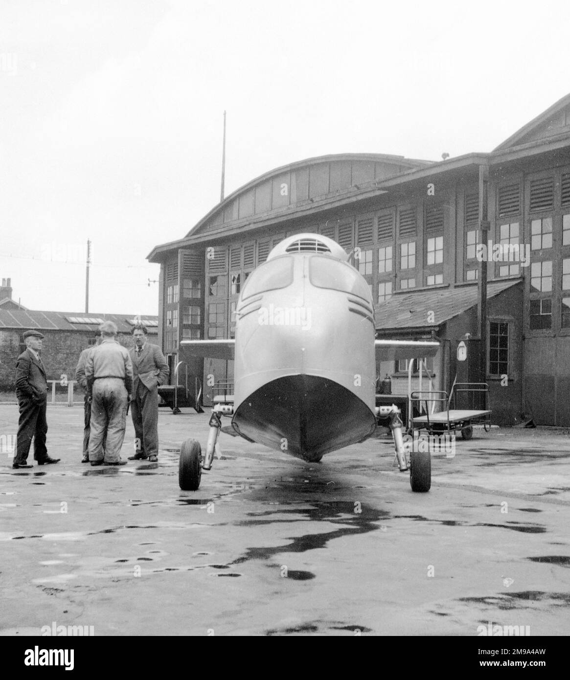 Republic RC-1 Seabee assembly at Croydon Airport, carried out by ...