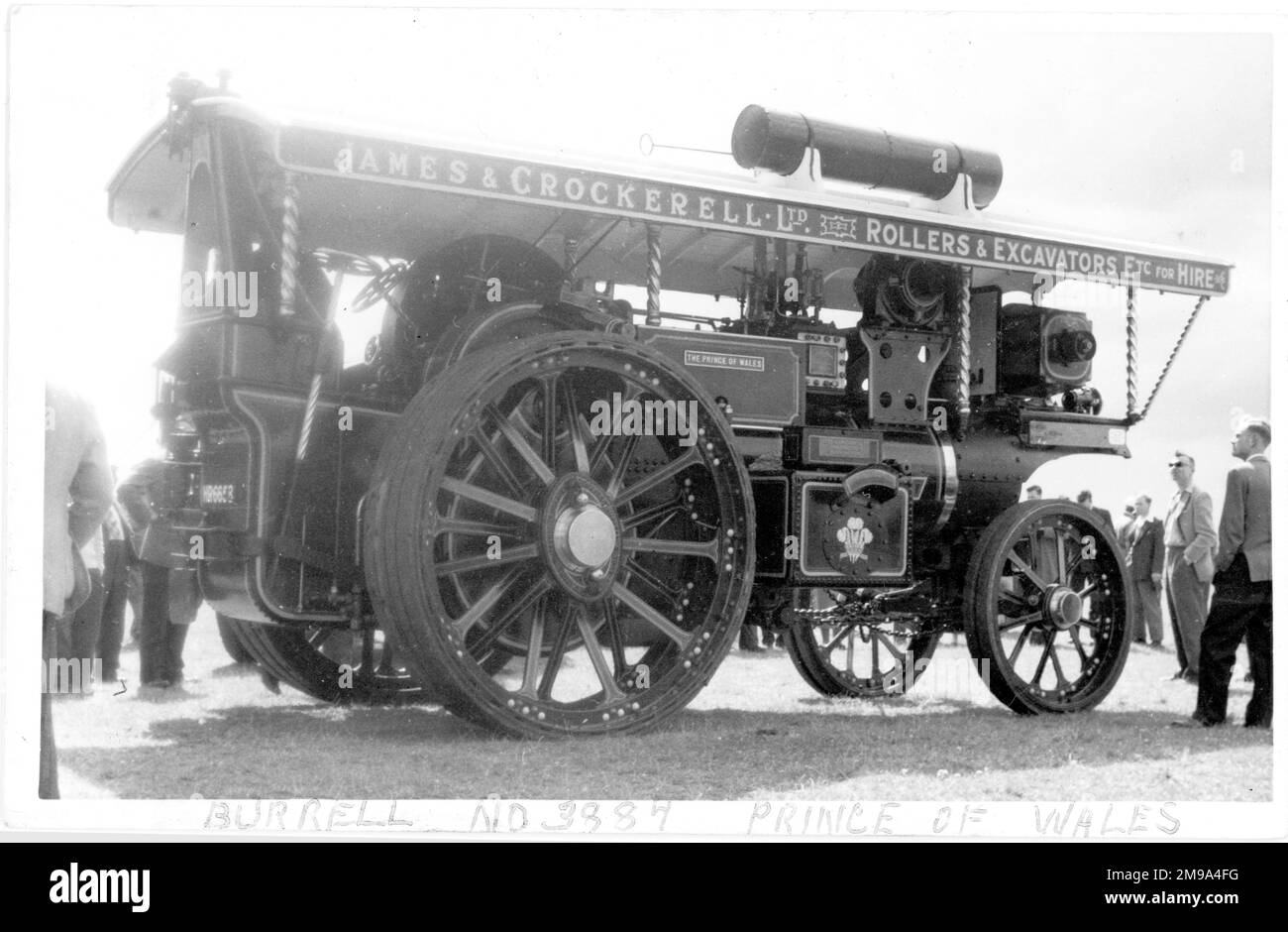 Burrell showmans road locomotive regn hr 6658 number hi-res stock ...