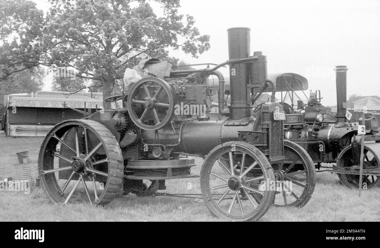 Walsh & Clark Ploughing Engine, regn. CF6537. Powered by a two-cylinder ...