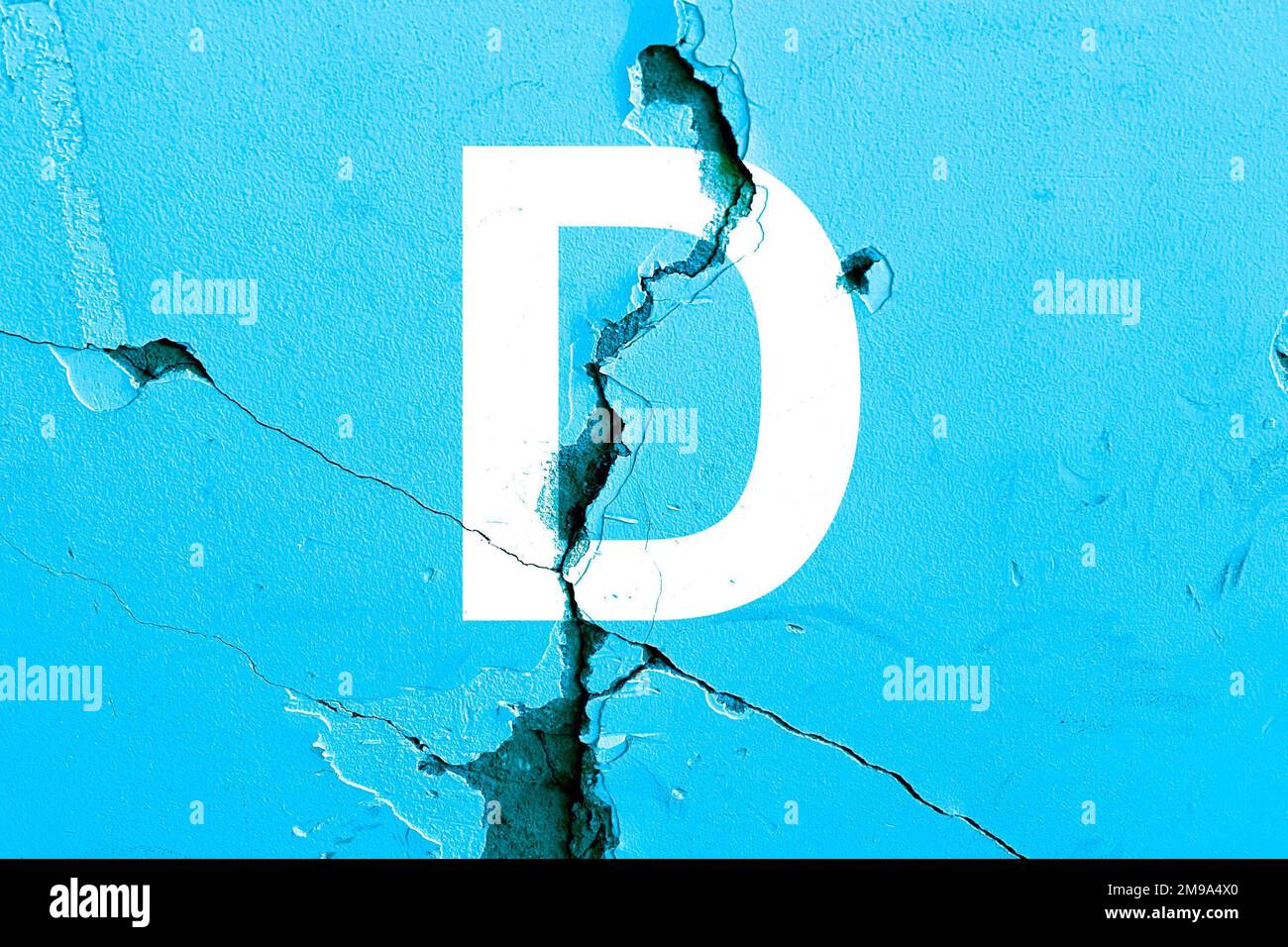 Letter d painted on wall hi-res stock photography and images - Alamy