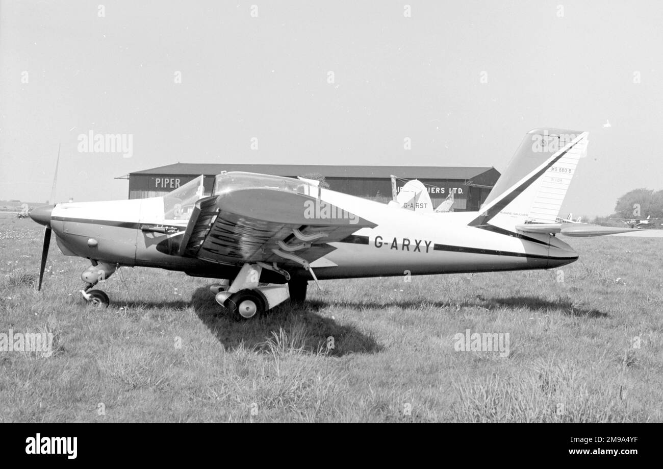 Morane Saulnier MS.880B Rallye G-ARXY (msn 108) at Biggin Hill Stock ...