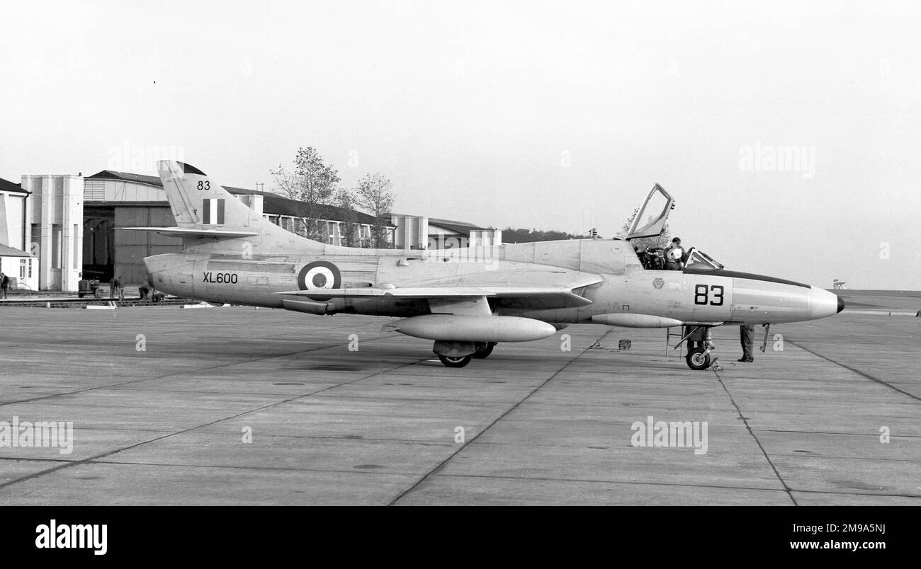 Royal Air Force - Hawker Hunter T.7 XL600 83 of No.4 Flying Training ...