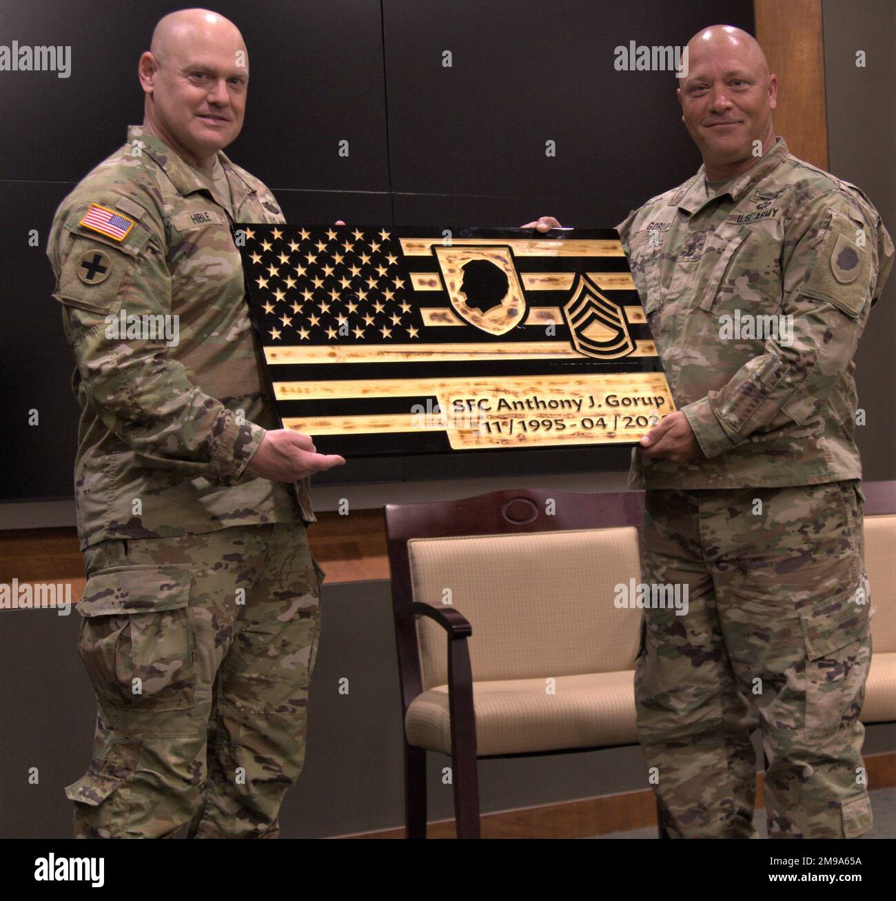 Illinois Army National Guard Sgt. 1st Class Anthony Gorup, the ...