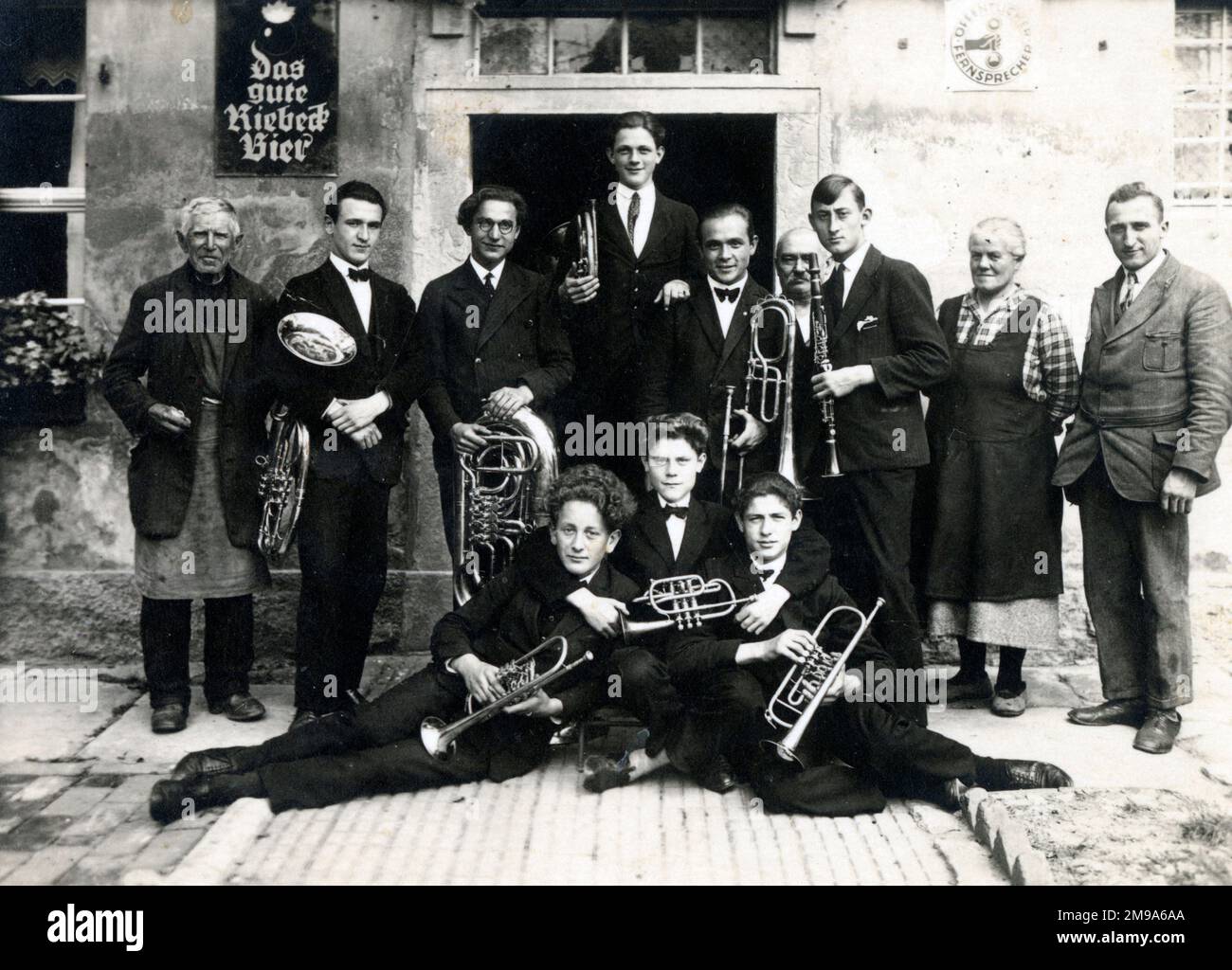 Leipzig, Germany - Das gute Riebeck-Bier sign Stock Photo - Alamy