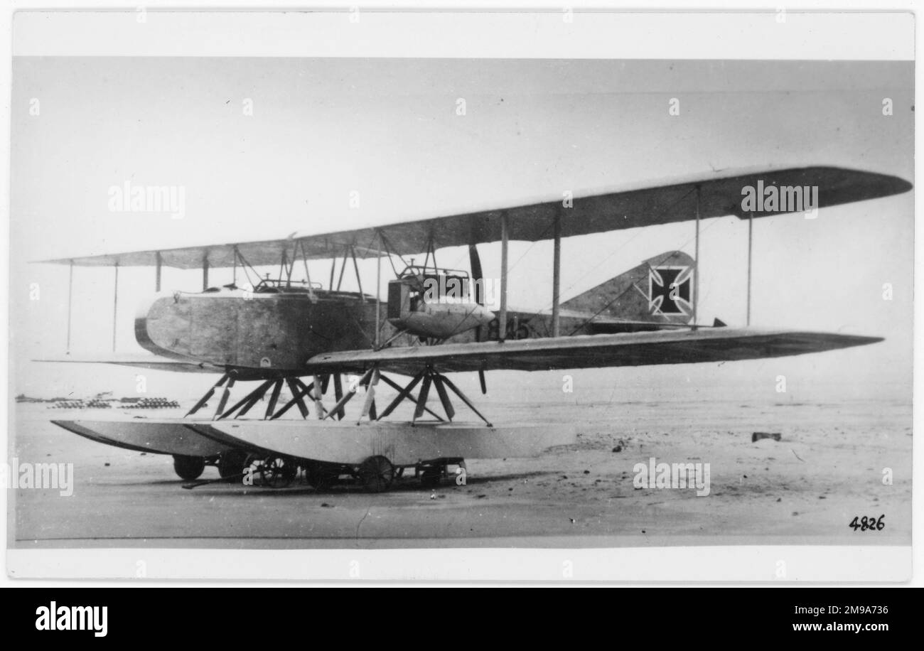 Kaiserliche Marine (Imperial German Navy) - Albatros W.5 '845'. The ...