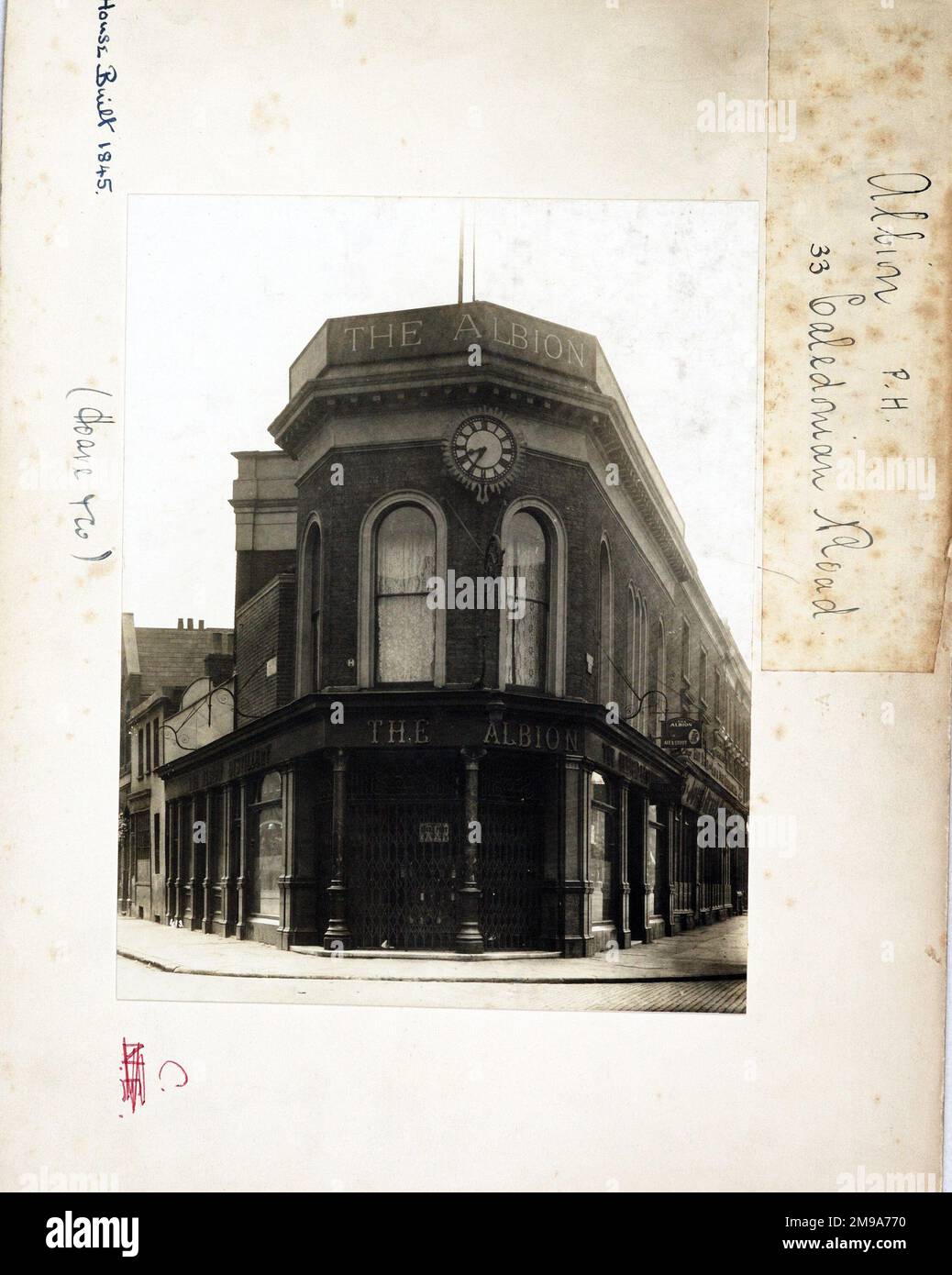 Photograph of Albion PH, Islington, London. The main side of the print ...