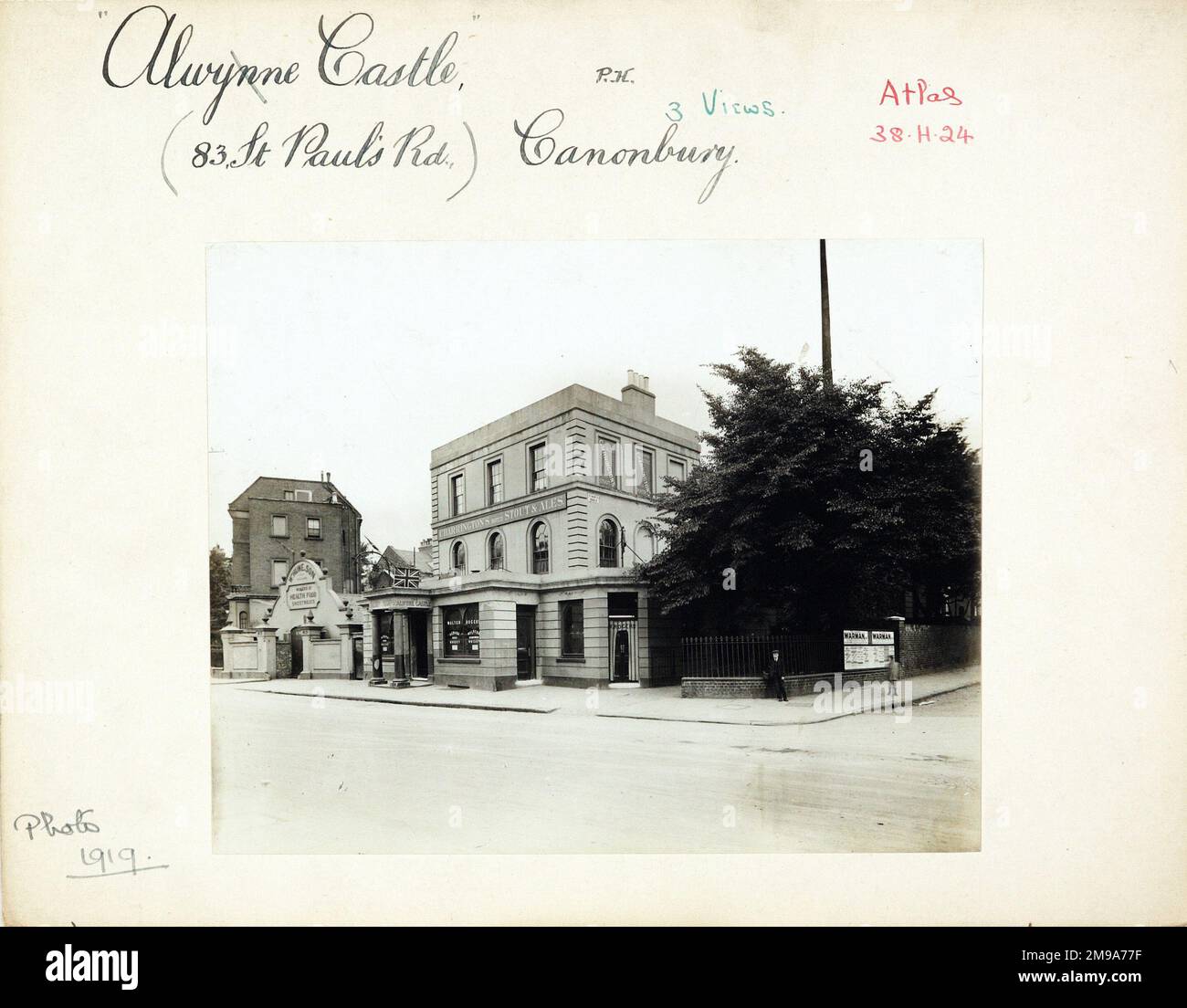 Photograph of Alwyne Castle PH, Canonbury, London. The main side of the ...
