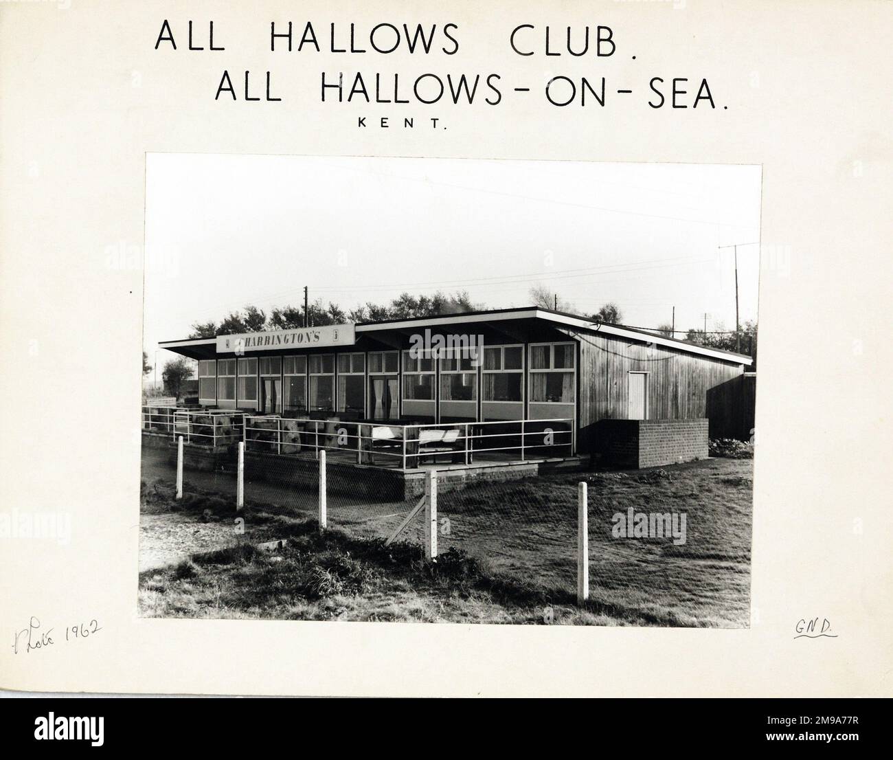 All Hallows Club PH, All Hallows on Sea, Dorset. The main side of the ...