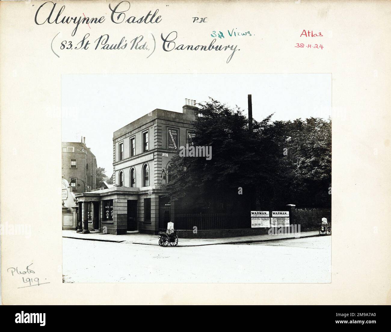 Photograph of Alwyne Castle PH, Canonbury, London. The main side of the ...