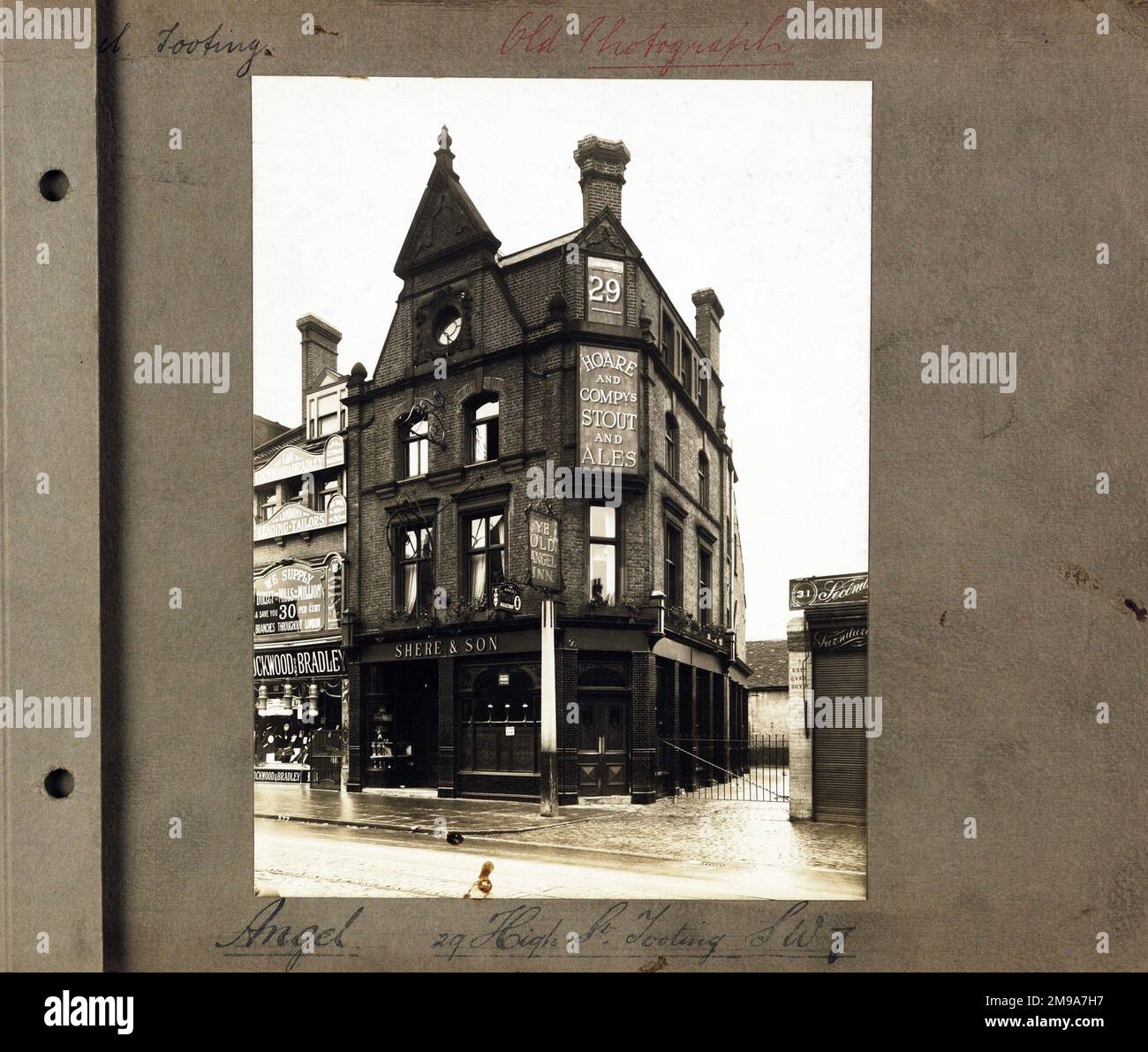 Photograph of Angel Inn, Tooting, London. The main side of the print ...