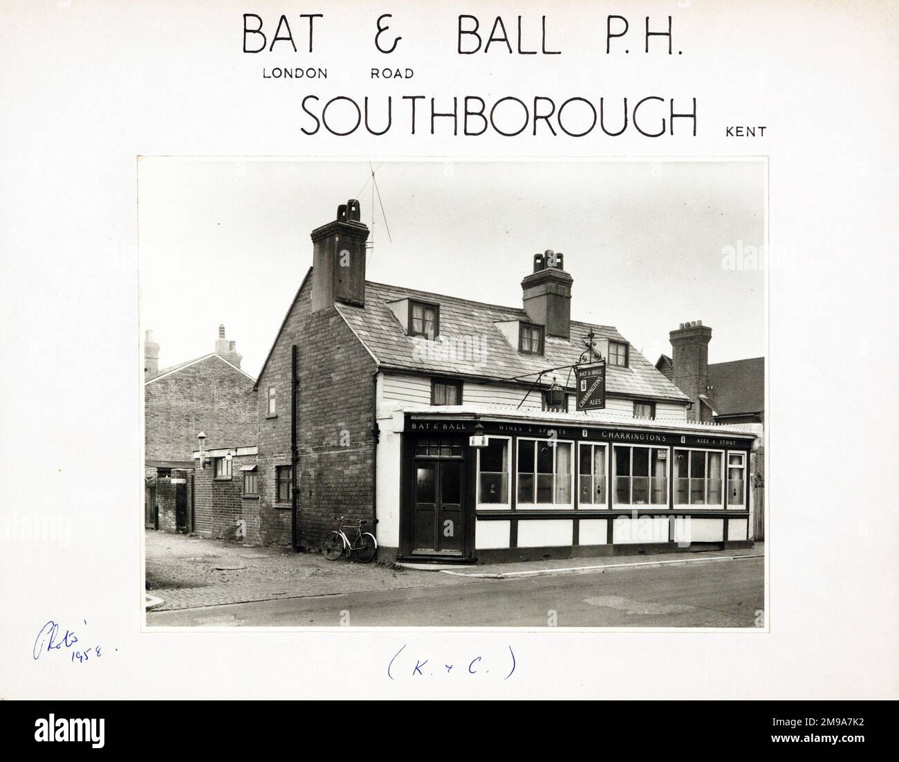 Photograph of Bat & Ball PH, Southborough, Kent. The main side of the ...