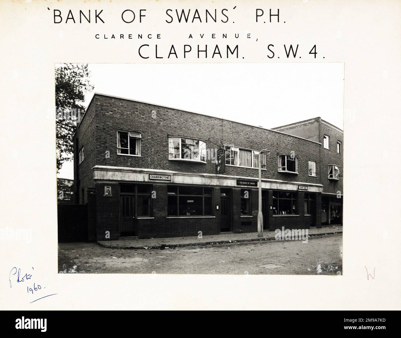 Photograph of Bank of Swans PH, Clapham, London. The main side of the ...