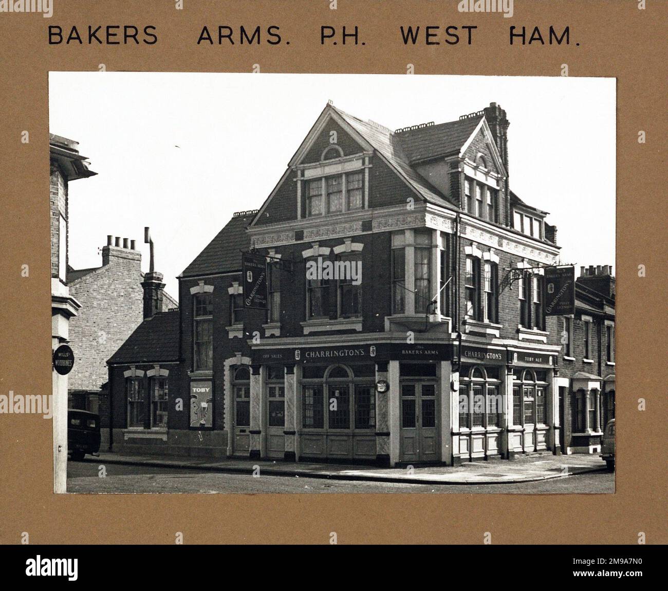 Photograph of Bakers Arms, West Ham, London. The main side of the print ...