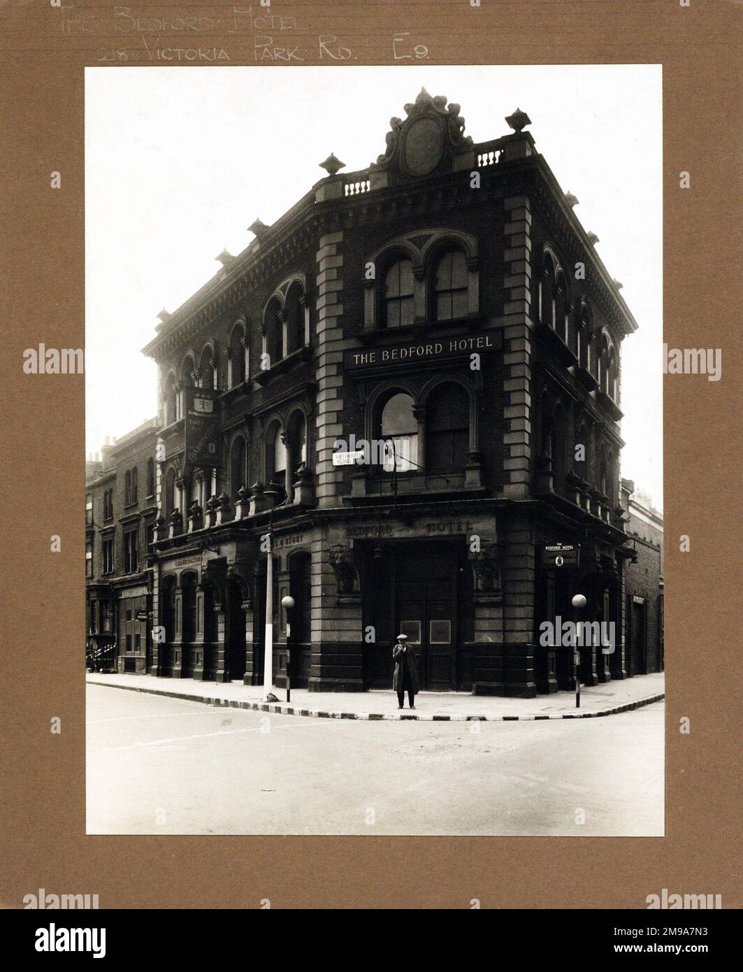 Photograph of Bedford Hotel, Hackney, London. The main side of the ...